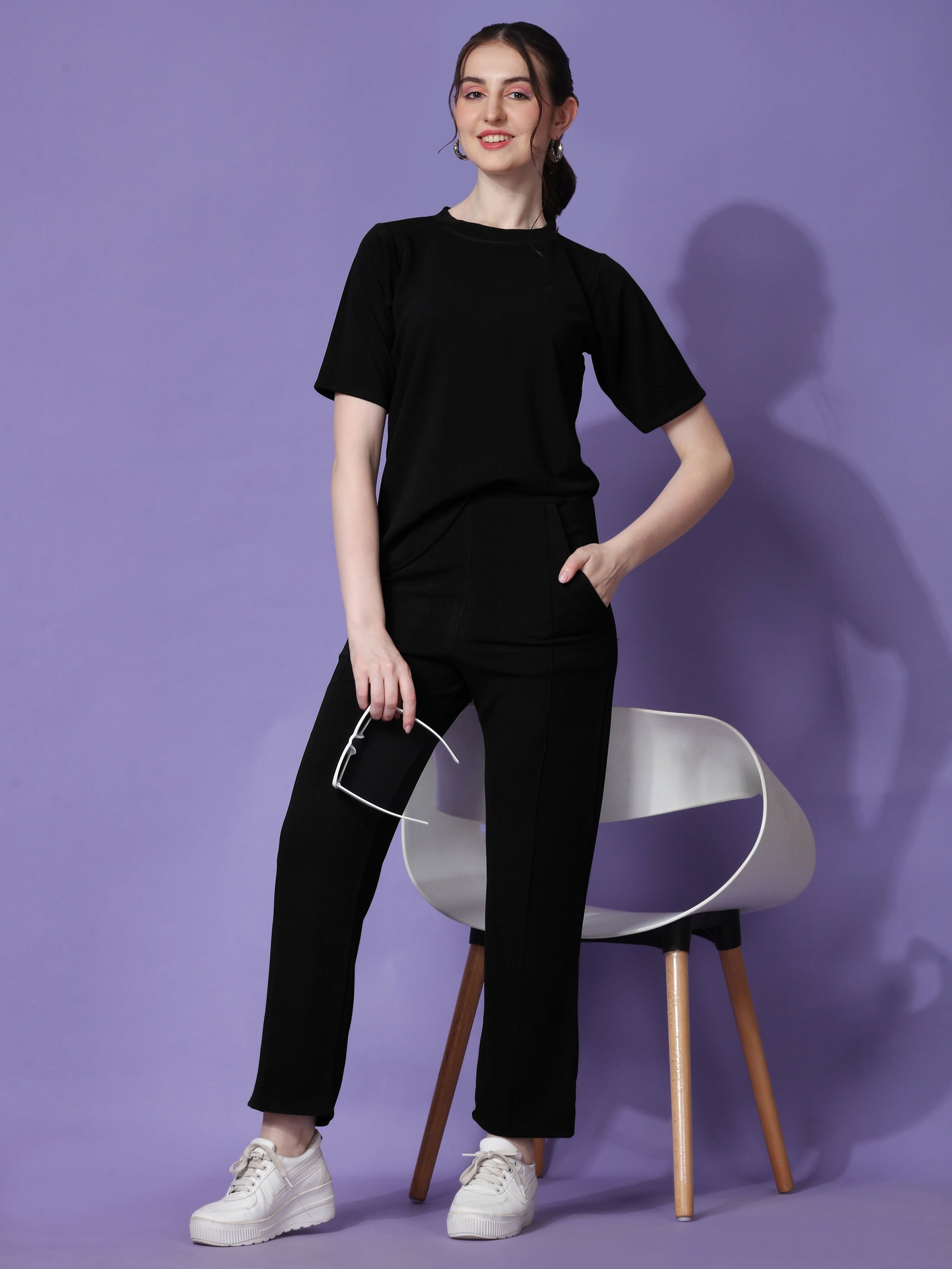 Glamour Two Piece T-Shirt-Style Co-ord Set
